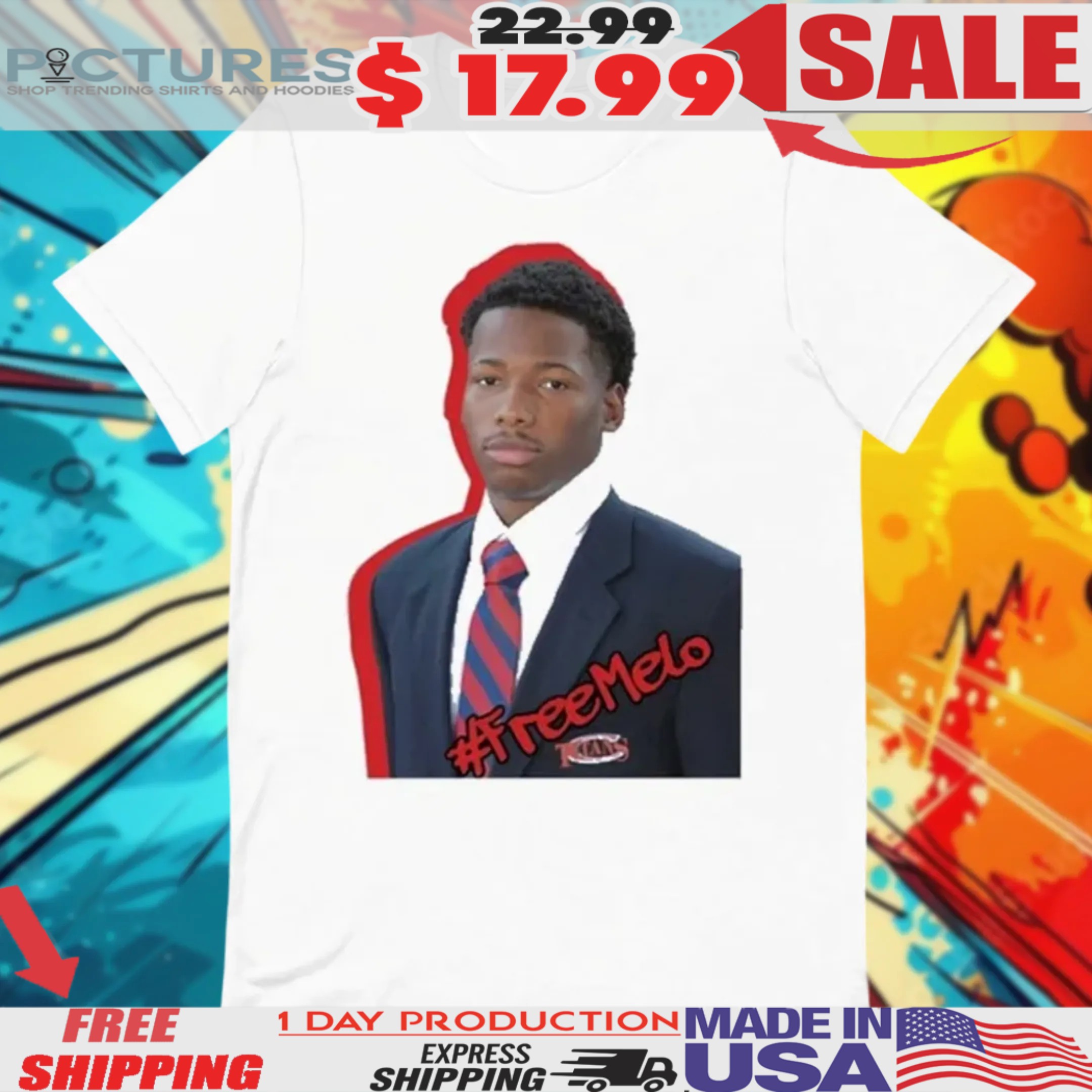 Free Melo Justice For Melo Karmelo Anthony Shirt • Picturestees ...