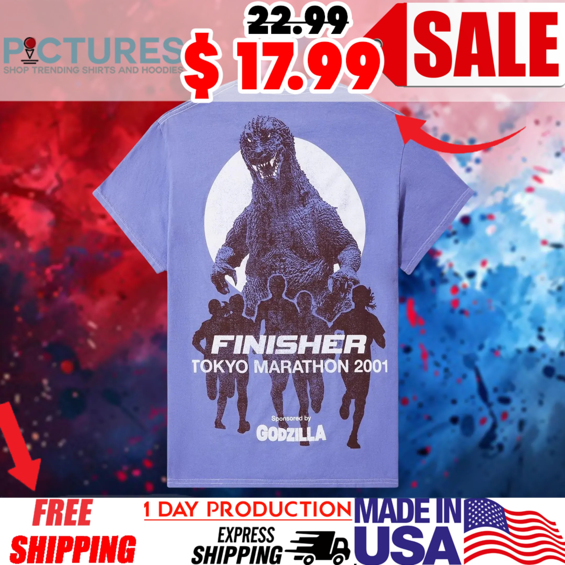 🚛Free Delivery: 📣SaleOff 20% Godzilla Finisher tokyo marathon 2001 ...