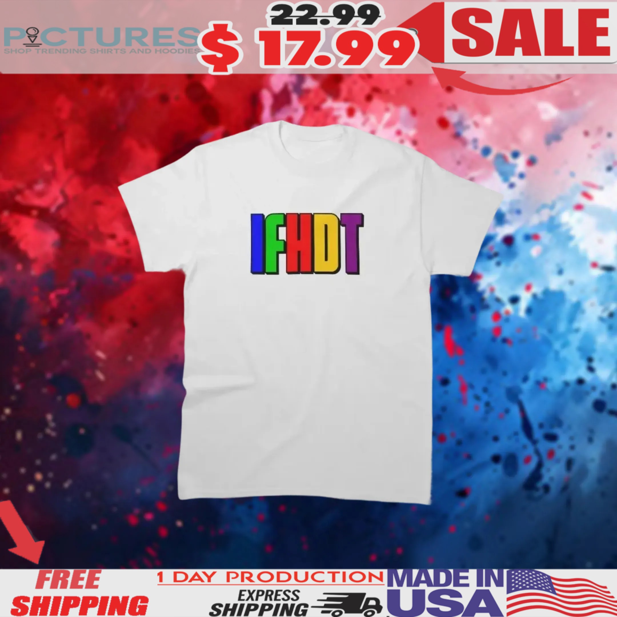 🚛Free Delivery: 📣SaleOff 20% IFHDT Bold Anti-Trump Protest Shirt ...