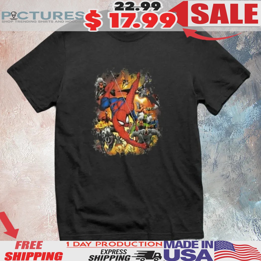 Marvel Spider Man Full Multi Thermal Shirt • Picturestees Clothing LLC