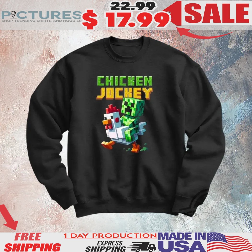 Minecraft Movie Riding Chicken Shirt • Picturestees Clothing LLC