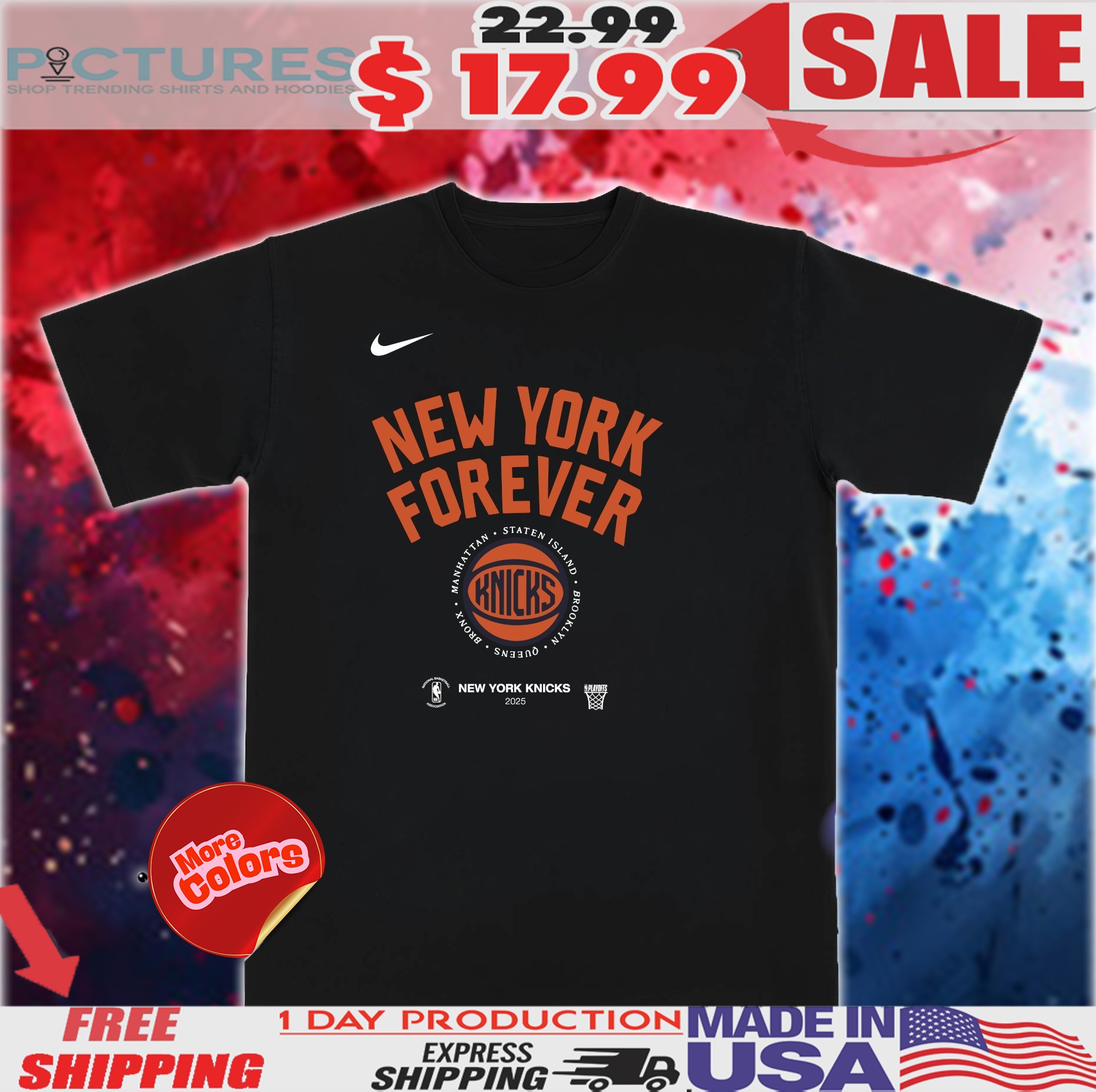 New York Knicks 2025 NBA Playoffs Shirt