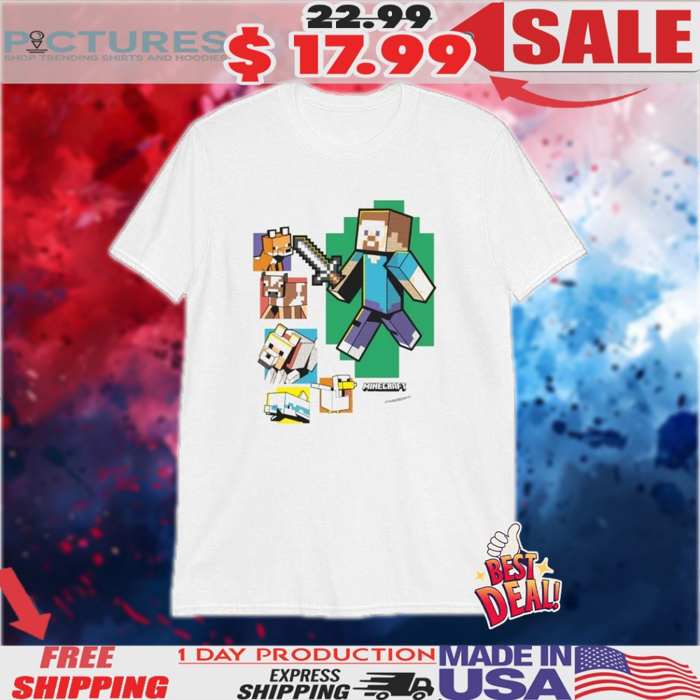 Playera Minecraft Steve Shirt • Picturestees Clothing LLC