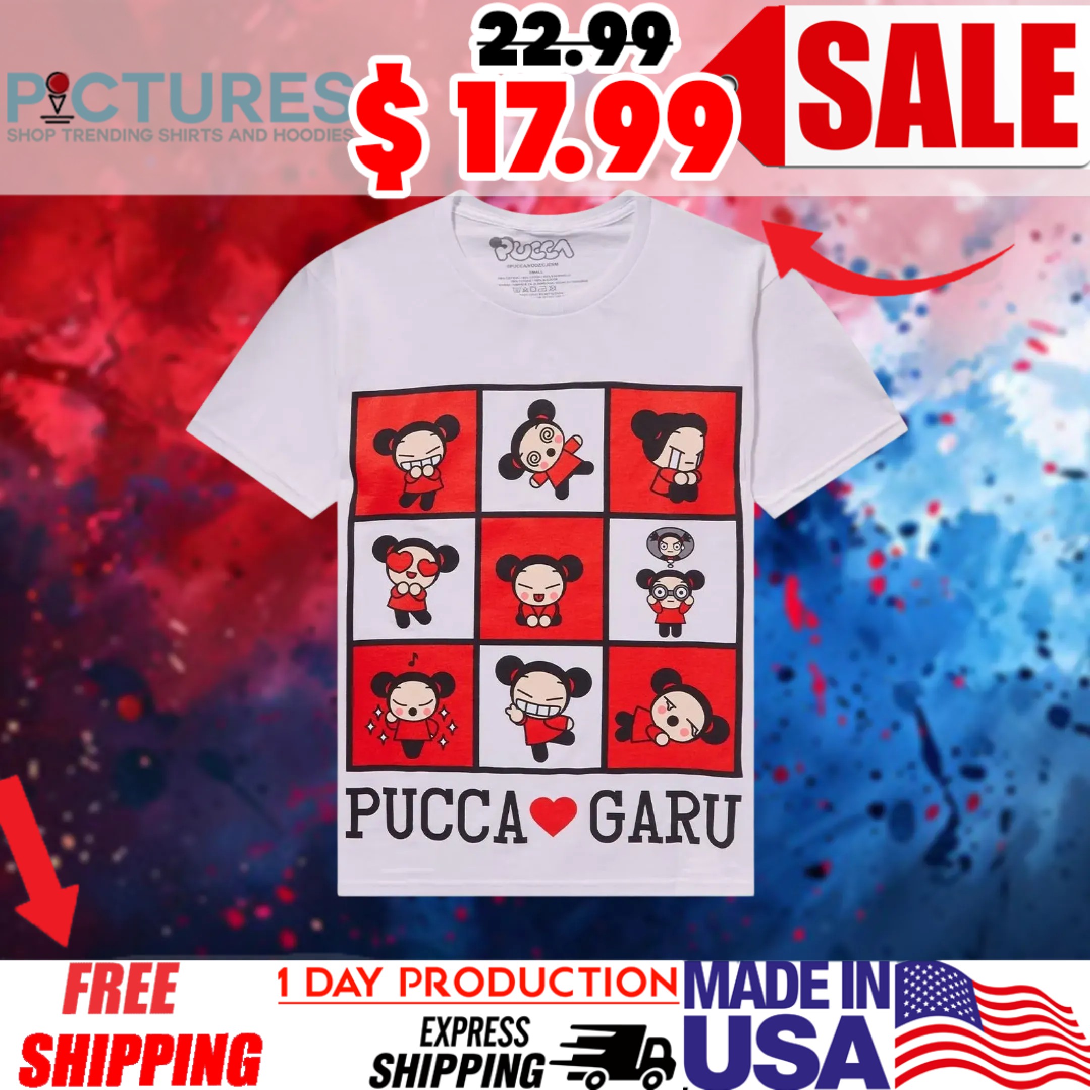 Pucca Garu Grid 2025 Shirt • Picturestees Clothing LLC