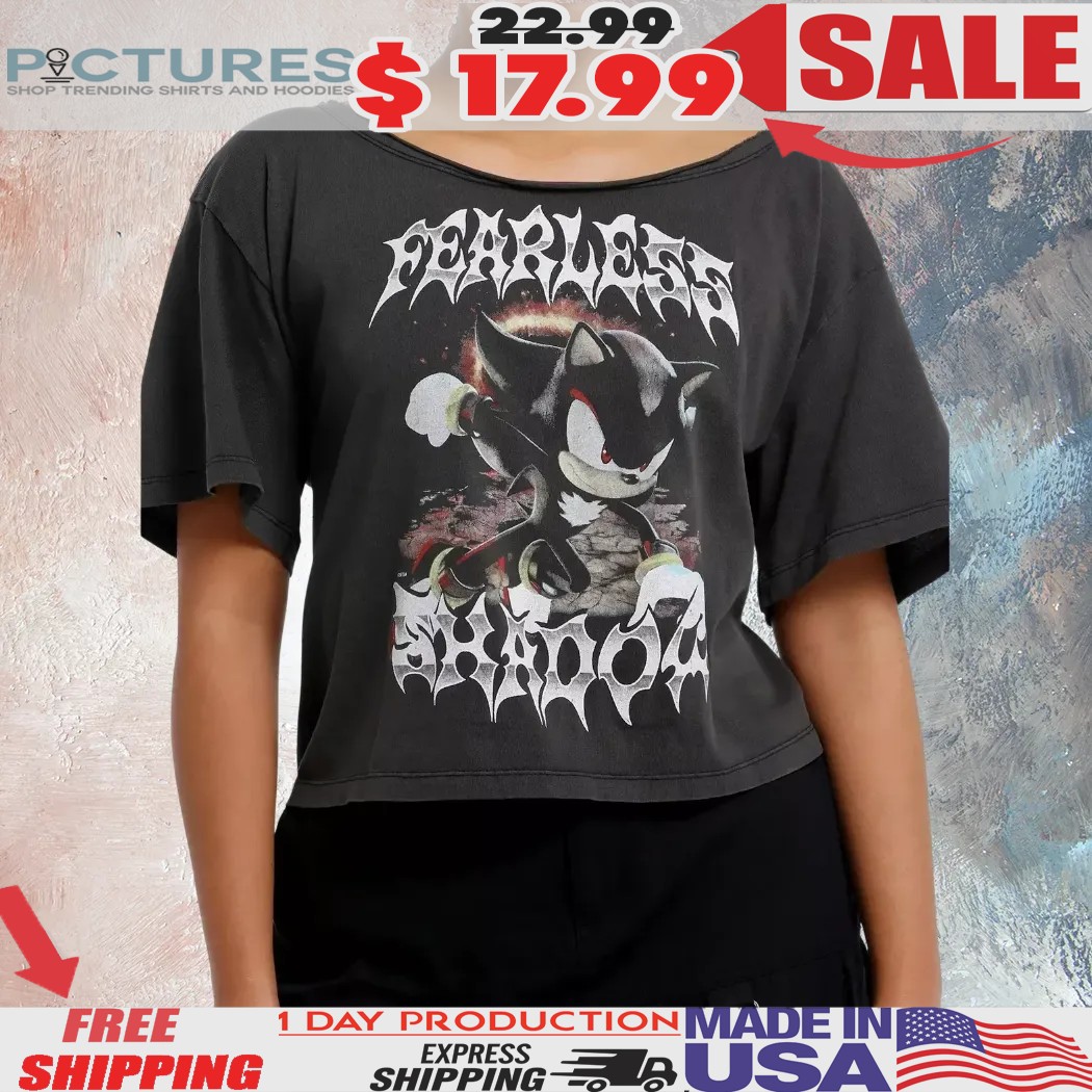 Sonic The Hedgehog Fearless Shadow Shirt • Picturestees Clothing LLC