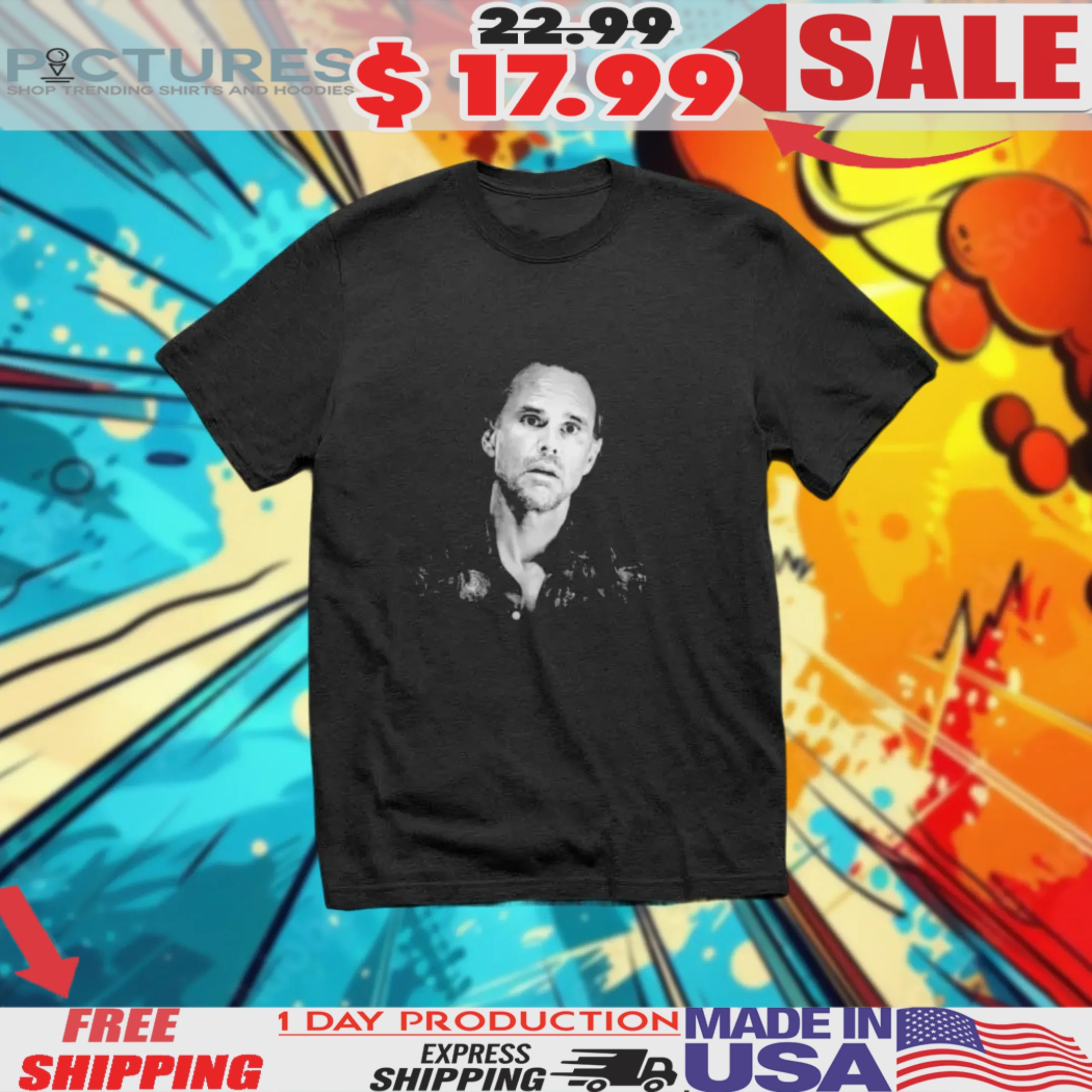 Walton Goggins Shocked Face The White Lotus Season 3 Shirt ...