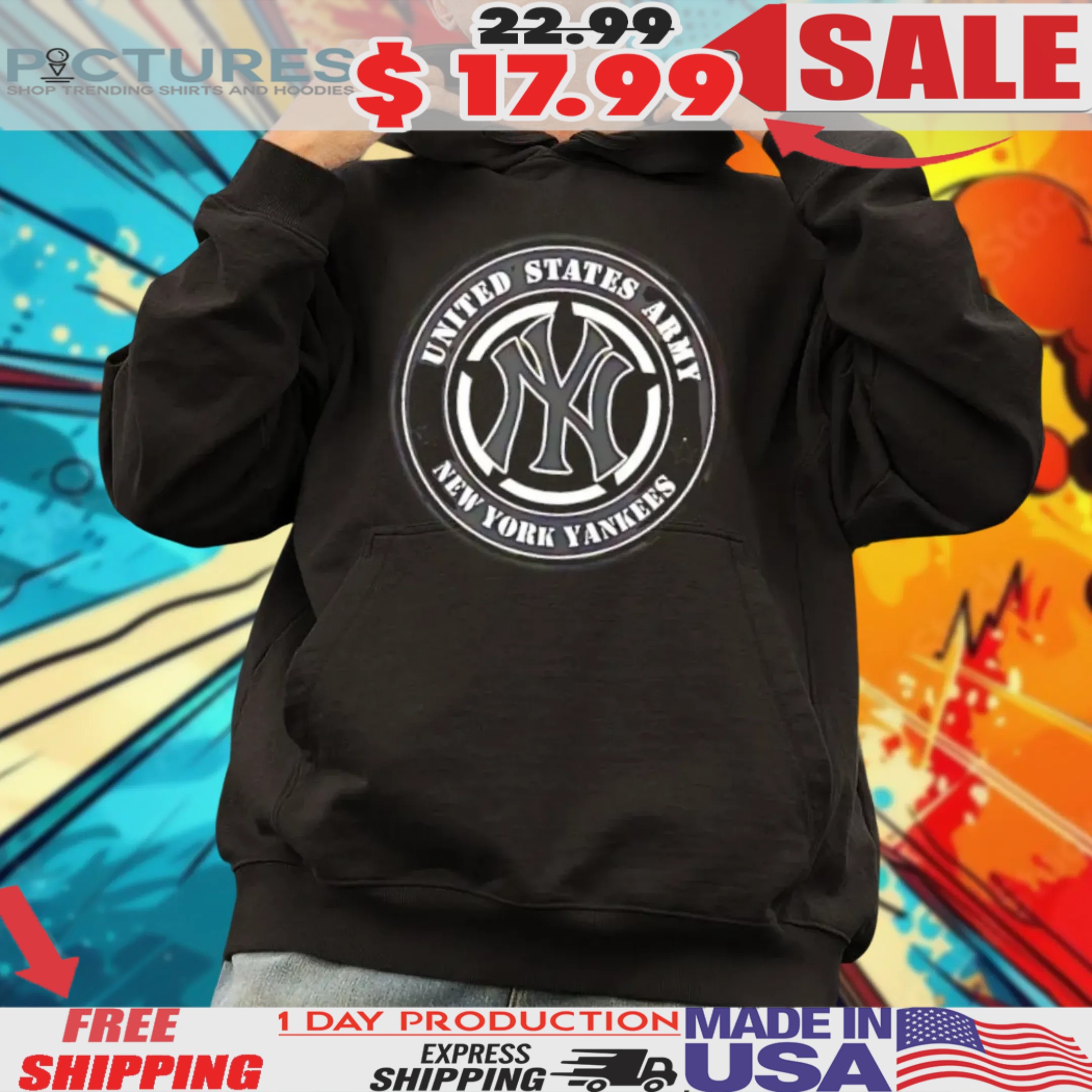 Yankees Military Appreciation Night 2025 Shirt • Picturestees Clothing LLC