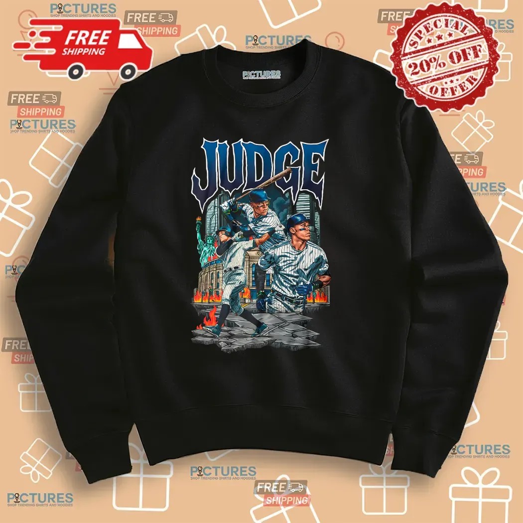 Aaron Judge New York Yankees The Judge Bronx Hero Graphic T Shirt ...