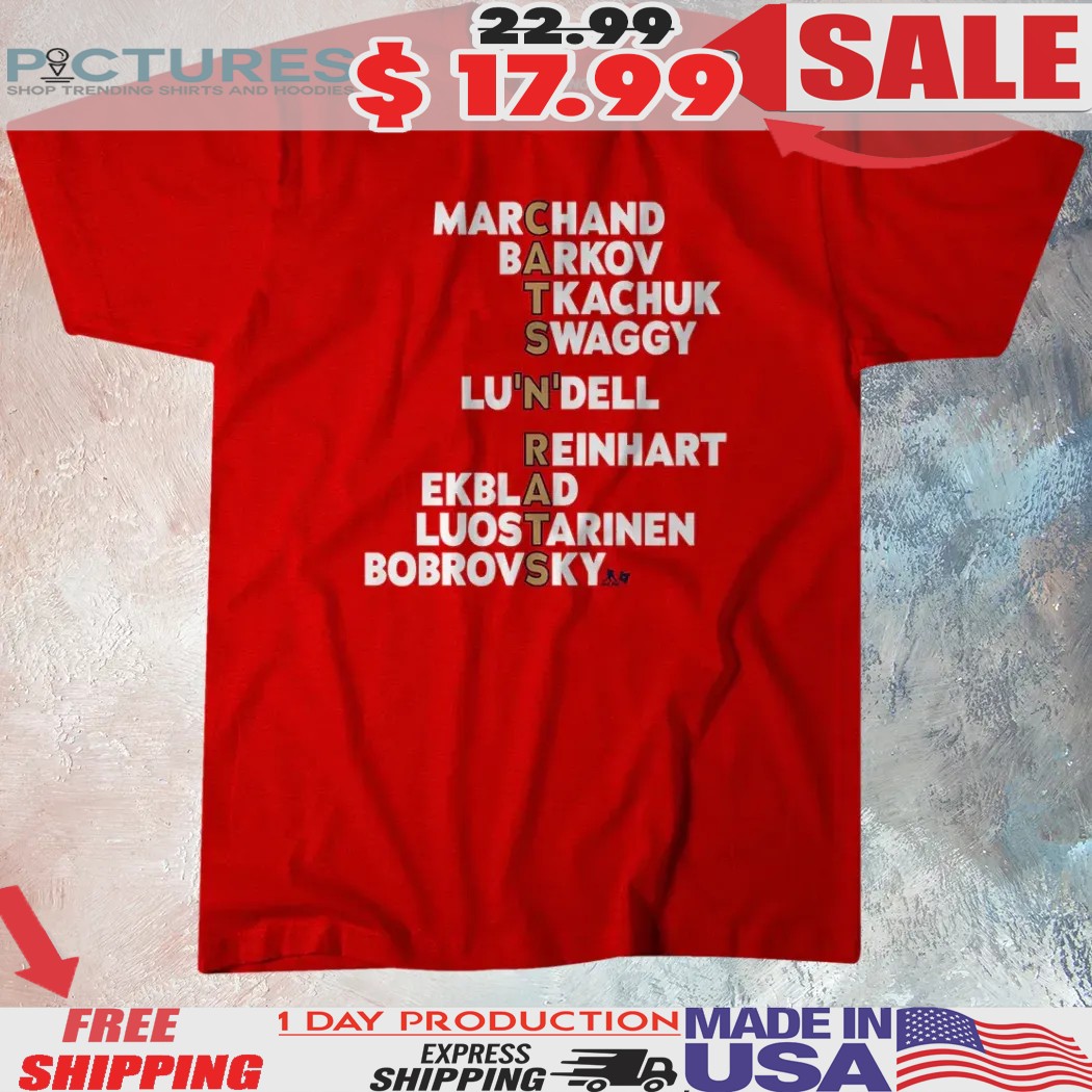 Cats 'n' Rats Player Names 2025 Marchand Barkov Tkachuk Swaggy T Shirt ...