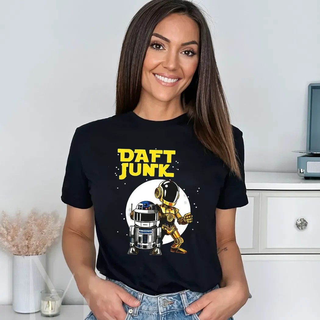 Daft Junk Daft Punk And The Droids R2-d2 And C-3po Shirt • Picturestees ...