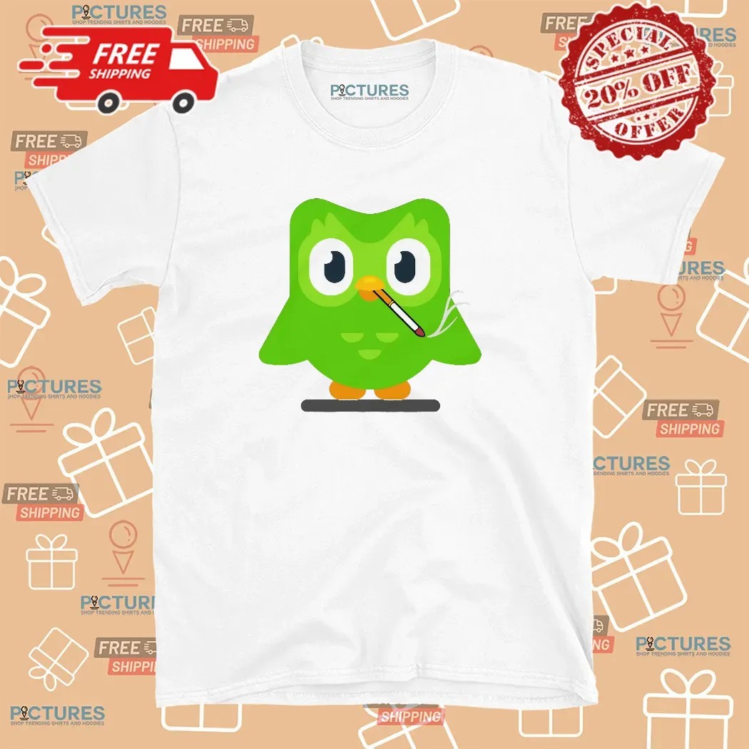 Duolingo Smoking Cigarette T Shirt • Picturestees Clothing LLC