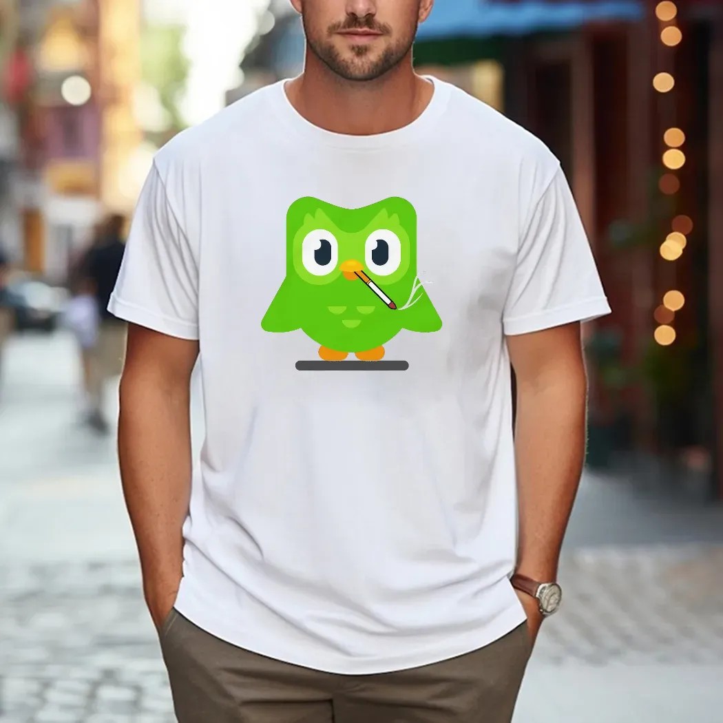 Duolingo Smoking Cigarette T Shirt • Picturestees Clothing LLC