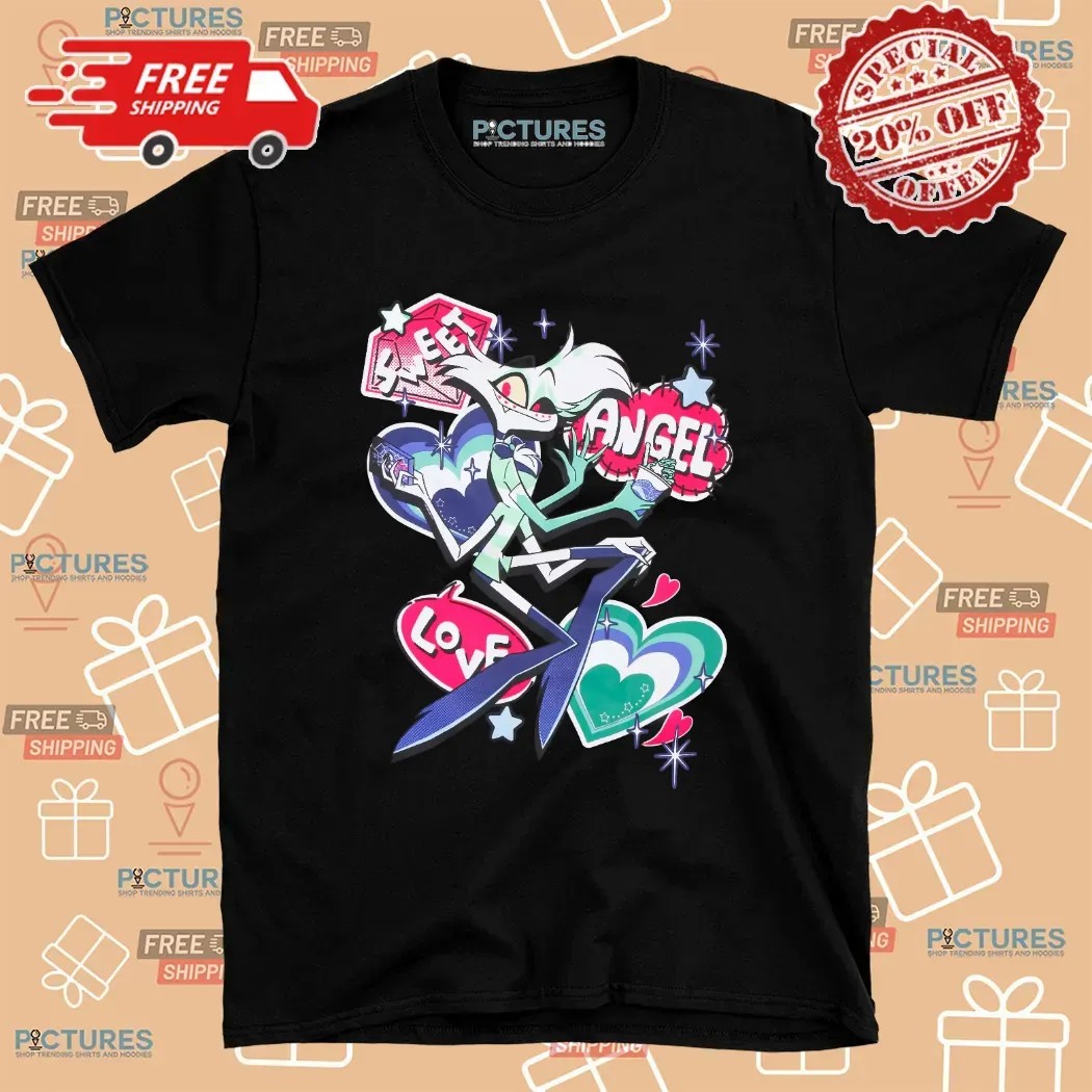 Hazbin Hotel Angel Dust Pride Sweet Angel Love T Shirt • Picturestees ...