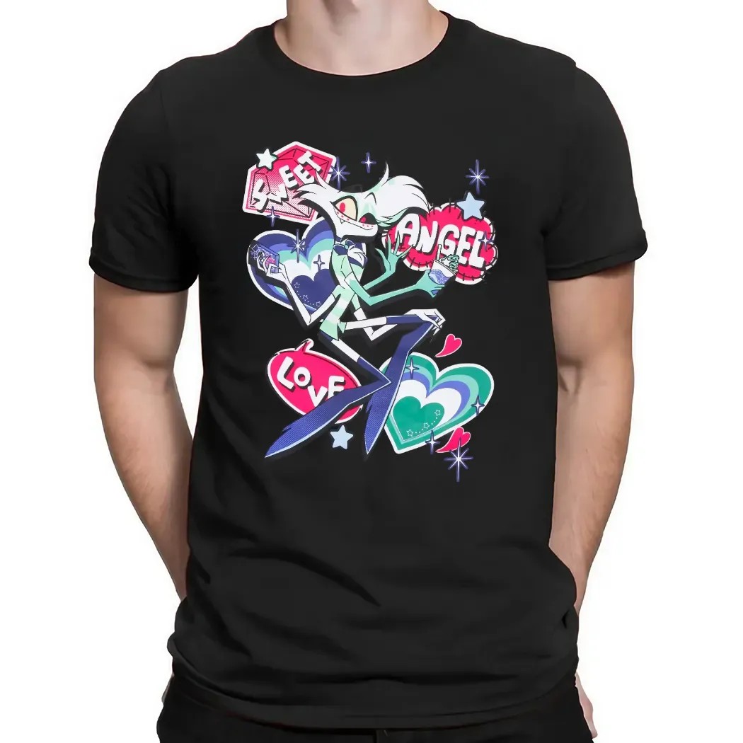Hazbin Hotel Angel Dust Pride Sweet Angel Love T Shirt • Picturestees ...