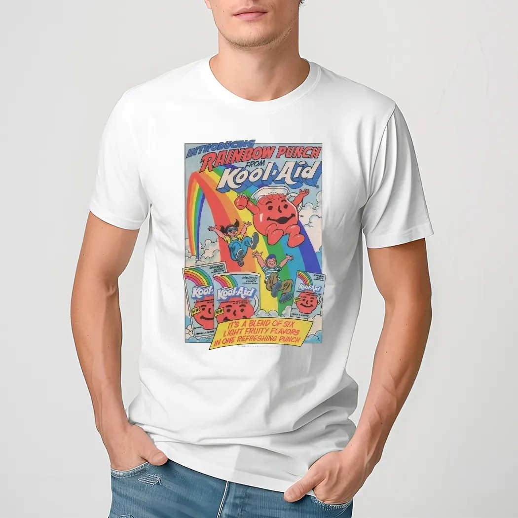 Introducing Rainbow Punch From Kool Aid 84 Style Vintage T Shirt • Picturestees Clothing LLC