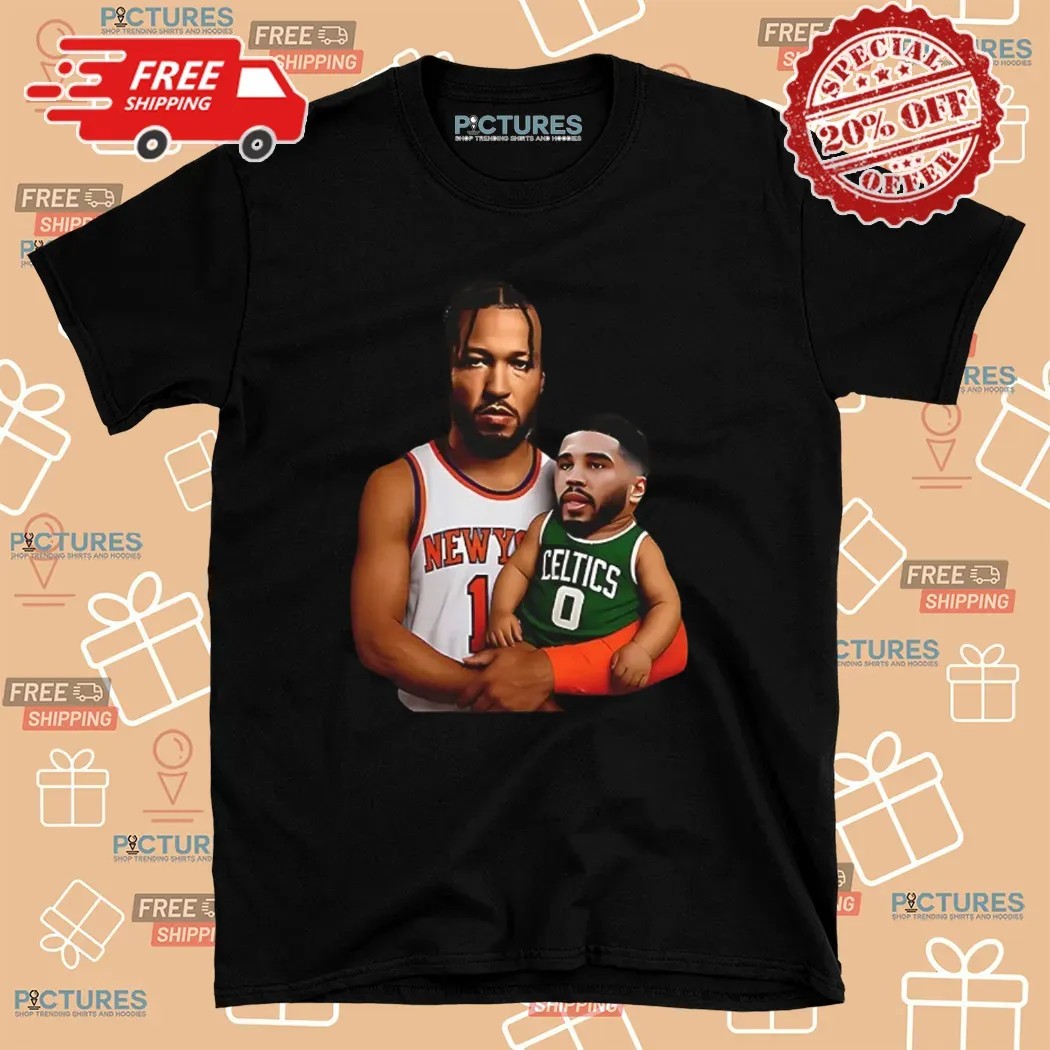 Jalen Brunson Carrying Jayson Tatum Baby Meme T Shirt • Picturestees ...