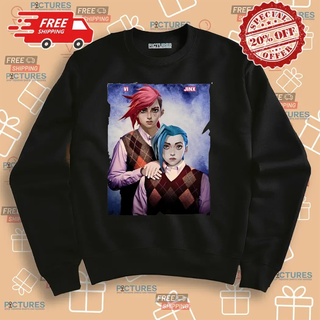 League Of Legends Arcane Vi X Jinx Step Brothers T Shirt • Picturestees ...