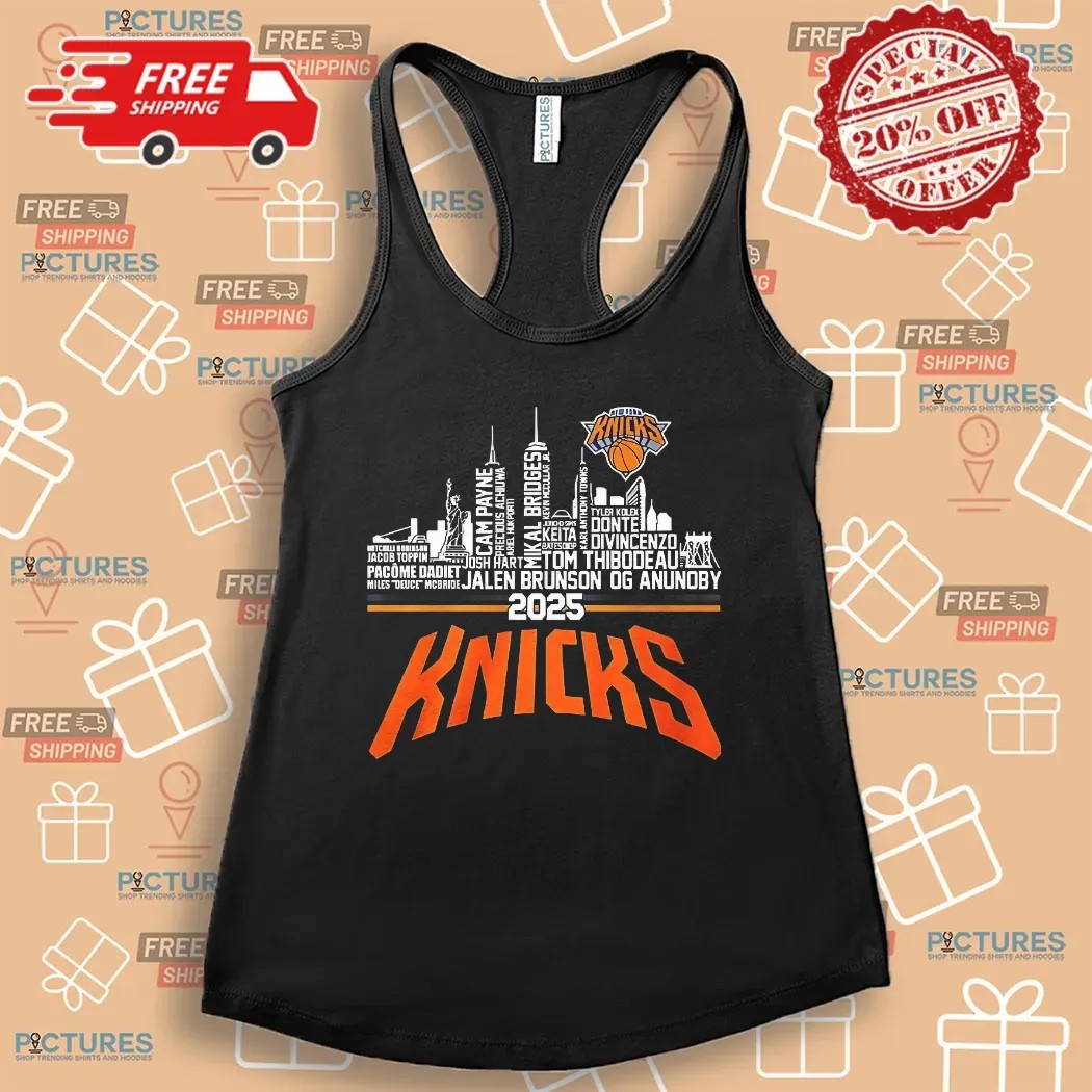 New York Knicks Skyline City Jalen Brunson Og Anunoby Coach Tom ...