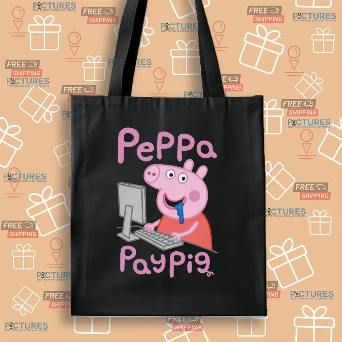 Peppa Pay Pig Cartoon T Shirt • Picturestees Clothing LLC