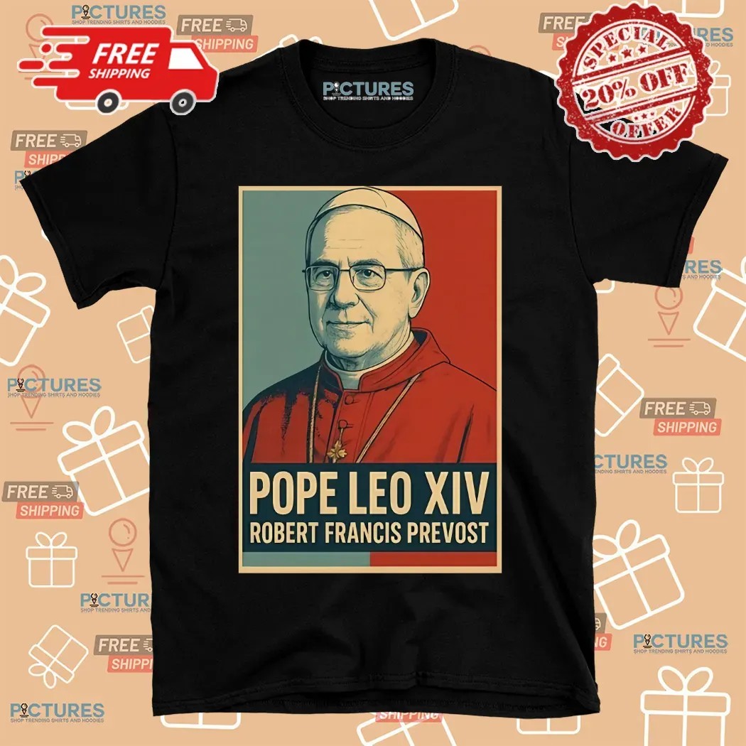Pope Leo XIV Robert Francis Prevost Graphic Portal Shirt • Picturestees Clothing LLC
