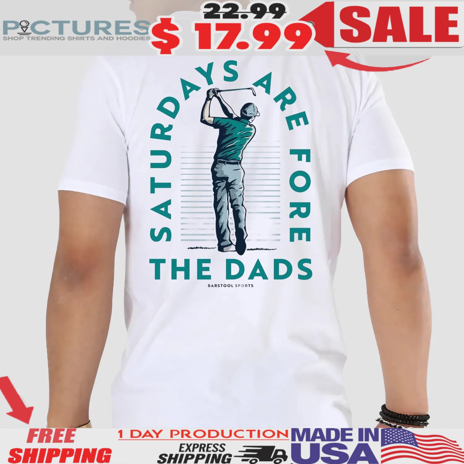 Saturdays Are Fore The Dads Golfer Father's Day Shirt • Picturestees ...