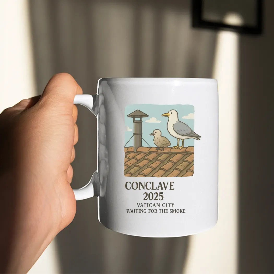 Seagull Conclave 2025 Vatican City Waiting For The Smoke Shirt ...