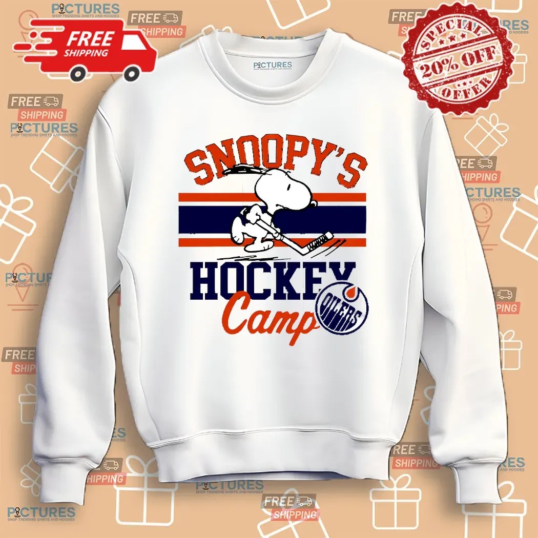 Snoopy Edmonton Oilers Snoopy’s Camp T Shirt • Picturestees Clothing LLC