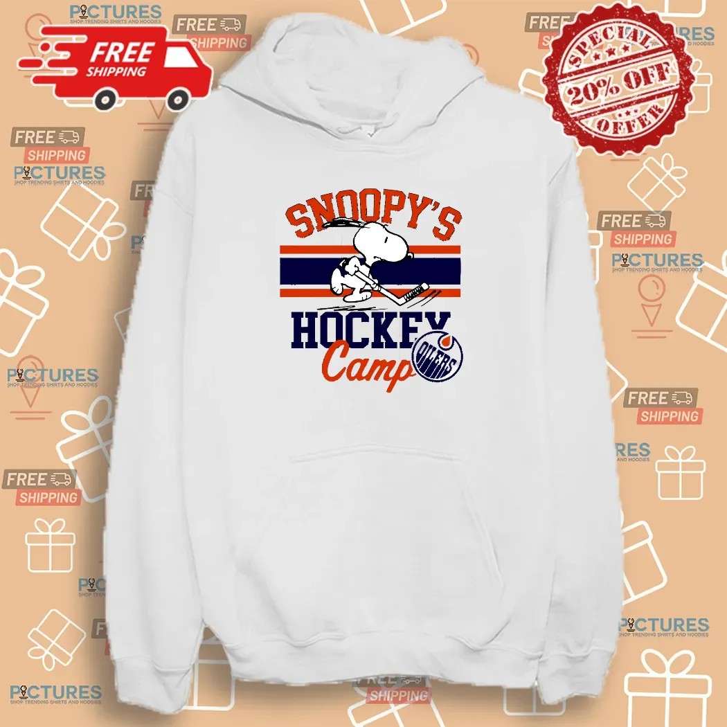 Snoopy Edmonton Oilers Snoopy’s Camp T Shirt • Picturestees Clothing LLC