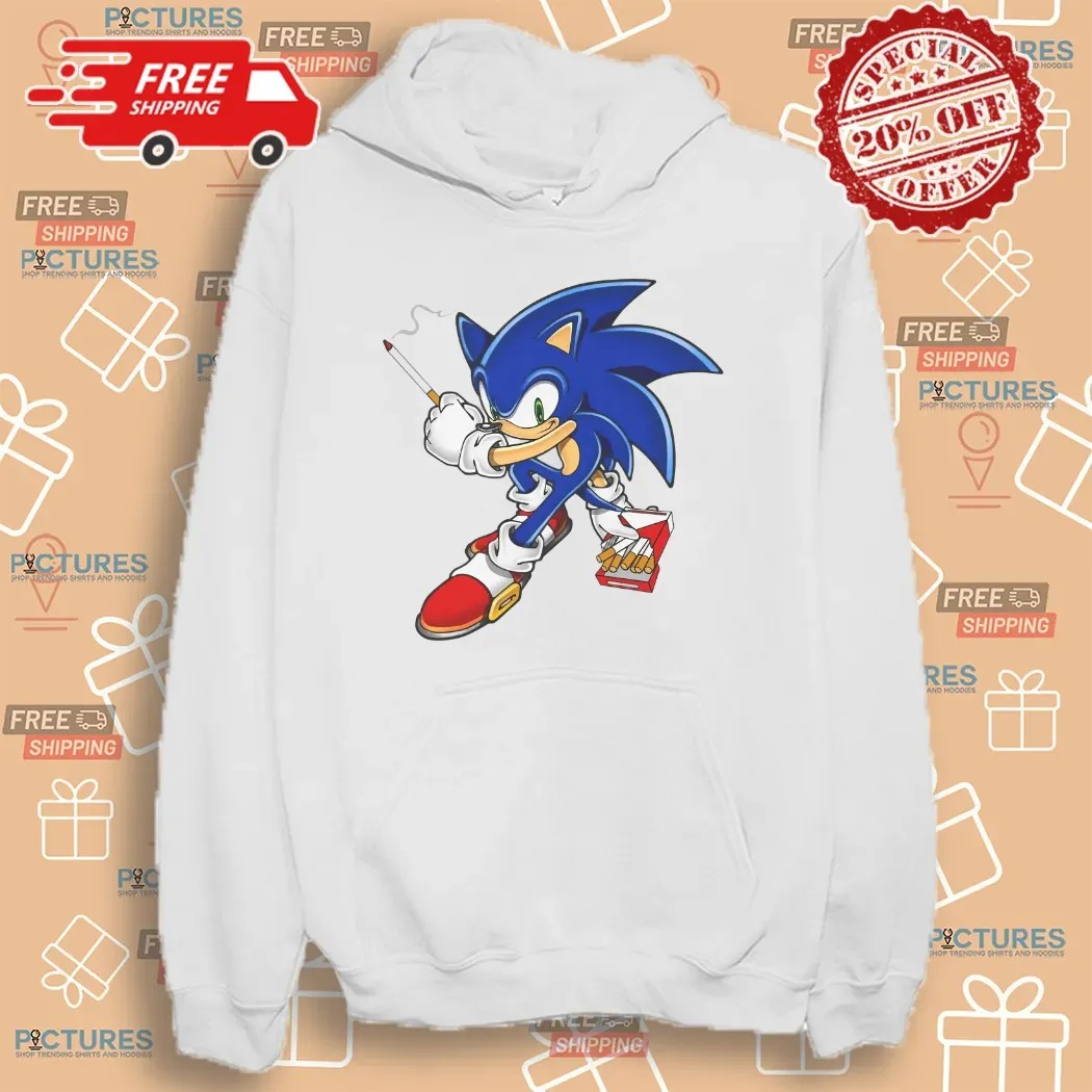 Sonic The Hedgehog Smoking T Shirt • Picturestees Clothing LLC