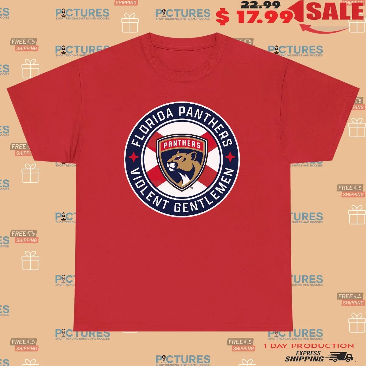 Florida Panthers Violent Gentlement VGHC Circle Logo T Shirt ...
