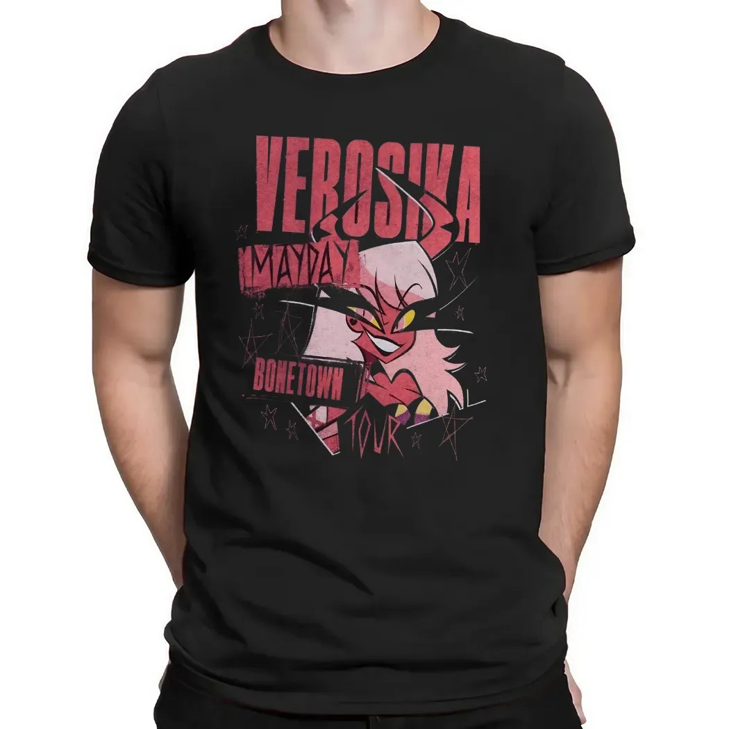 Helluva Boss Verosika Mayday Bonetown Tour Double-Sided T Shirt ...