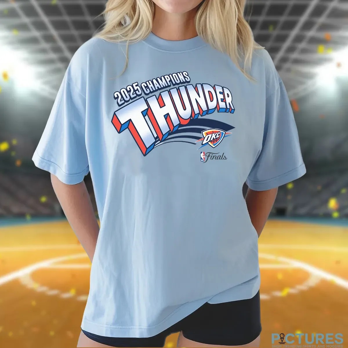Oklahoma City Thunder 2025 NBA Champions Finals Comic T Shirt ...