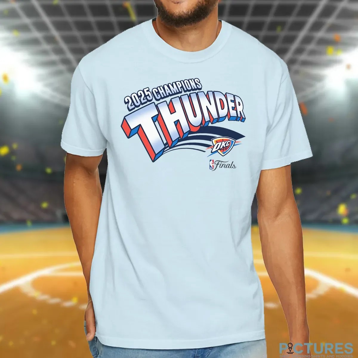 Oklahoma City Thunder 2025 NBA Champions Finals Comic T Shirt ...