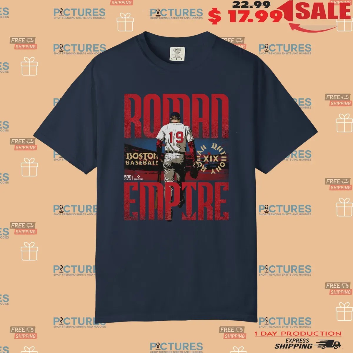 Roman Anthony Boston Baseball Roman Empire Stadium Graphic T Shirt ...