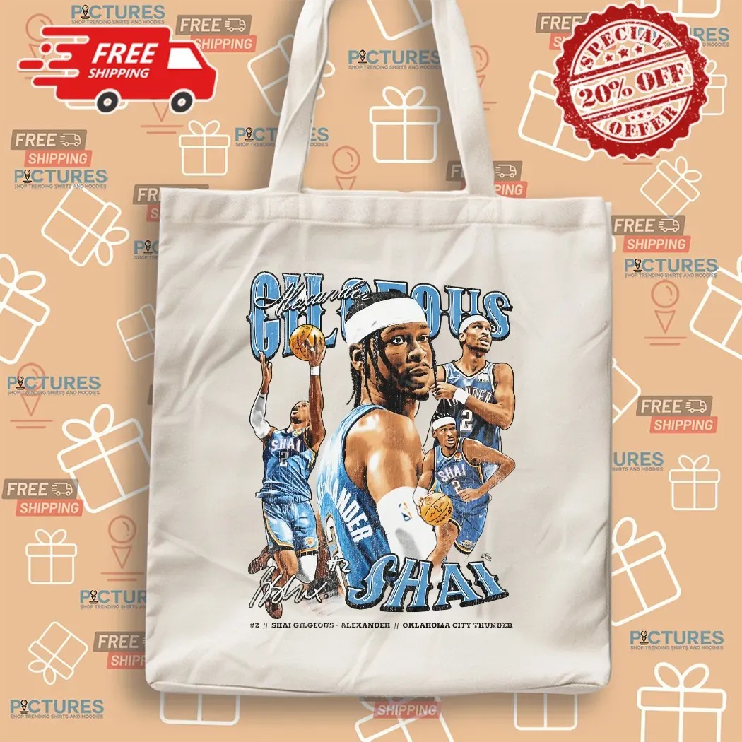 SGA Shai Gilgeous-Alexander Oklahoma City Thunder Vintage Bootleg T ...