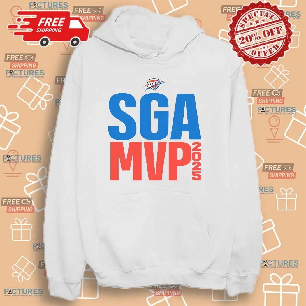 SGA Shai Gilgeous Alexander OKC Thunder 2025 NBA MVP Text T Shirt ...