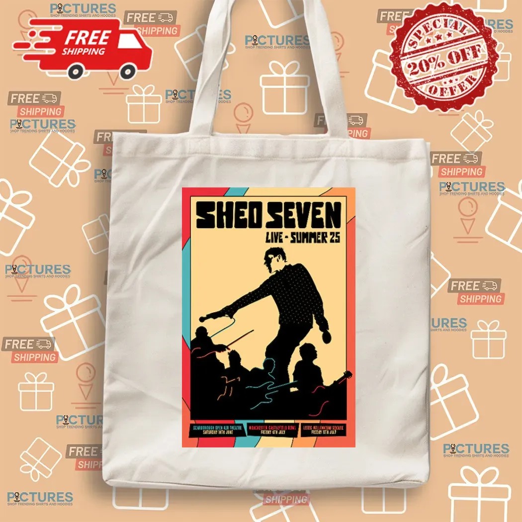 Shed Seven Live Summer 25 Poster T Shirt • Picturestees Clothing LLC