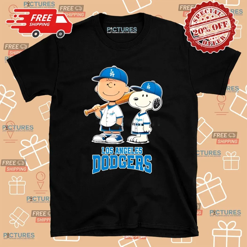 Snoopy Charlie Brown Dodgers Peanuts Style T Shirt • Picturestees ...