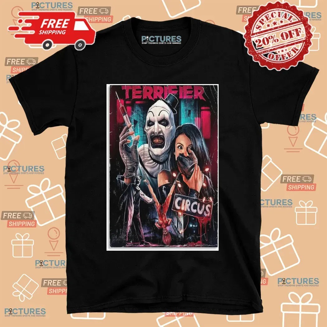 Terrifier Circus Movie Poster Aesthetic Posters T Shirt • Picturestees ...