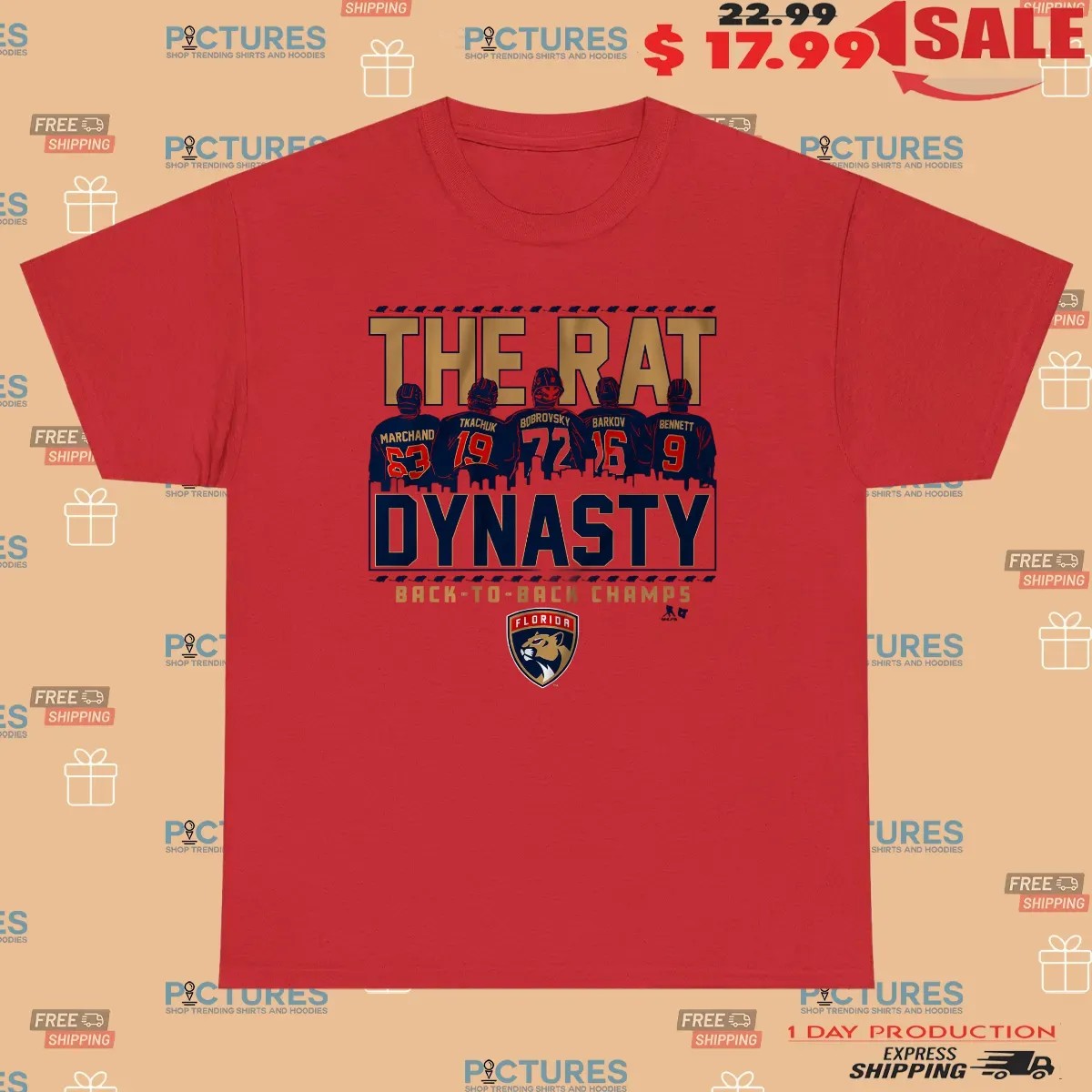 The Rat Dynasty Florida Panthers Back-to-Back Stanley Cup Champions T ...