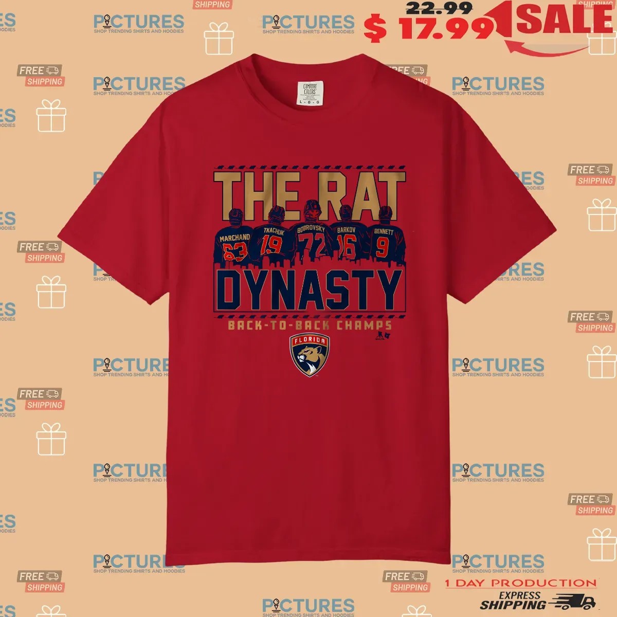 The Rat Dynasty Florida Panthers Back-to-Back Stanley Cup Champions T ...