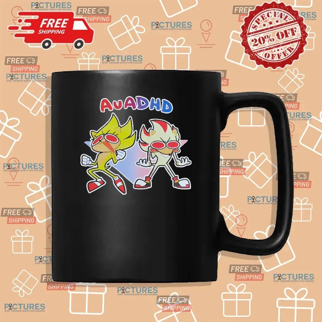 AUADHD Sonic And Autism Shadow T Shirt • Picturestees Clothing LLC