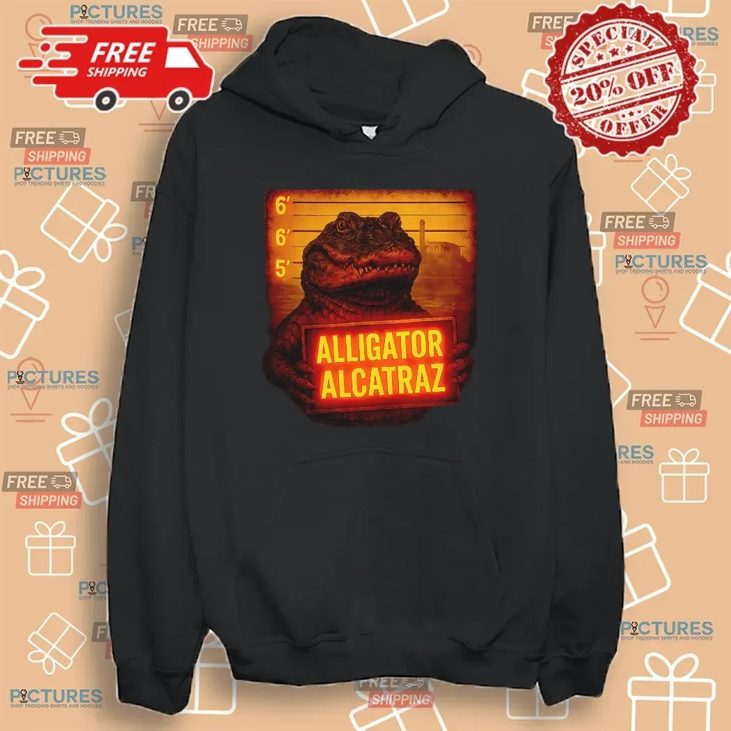 Alligator Alcatraz Mugshot Graphic T Shirt • Picturestees Clothing LLC