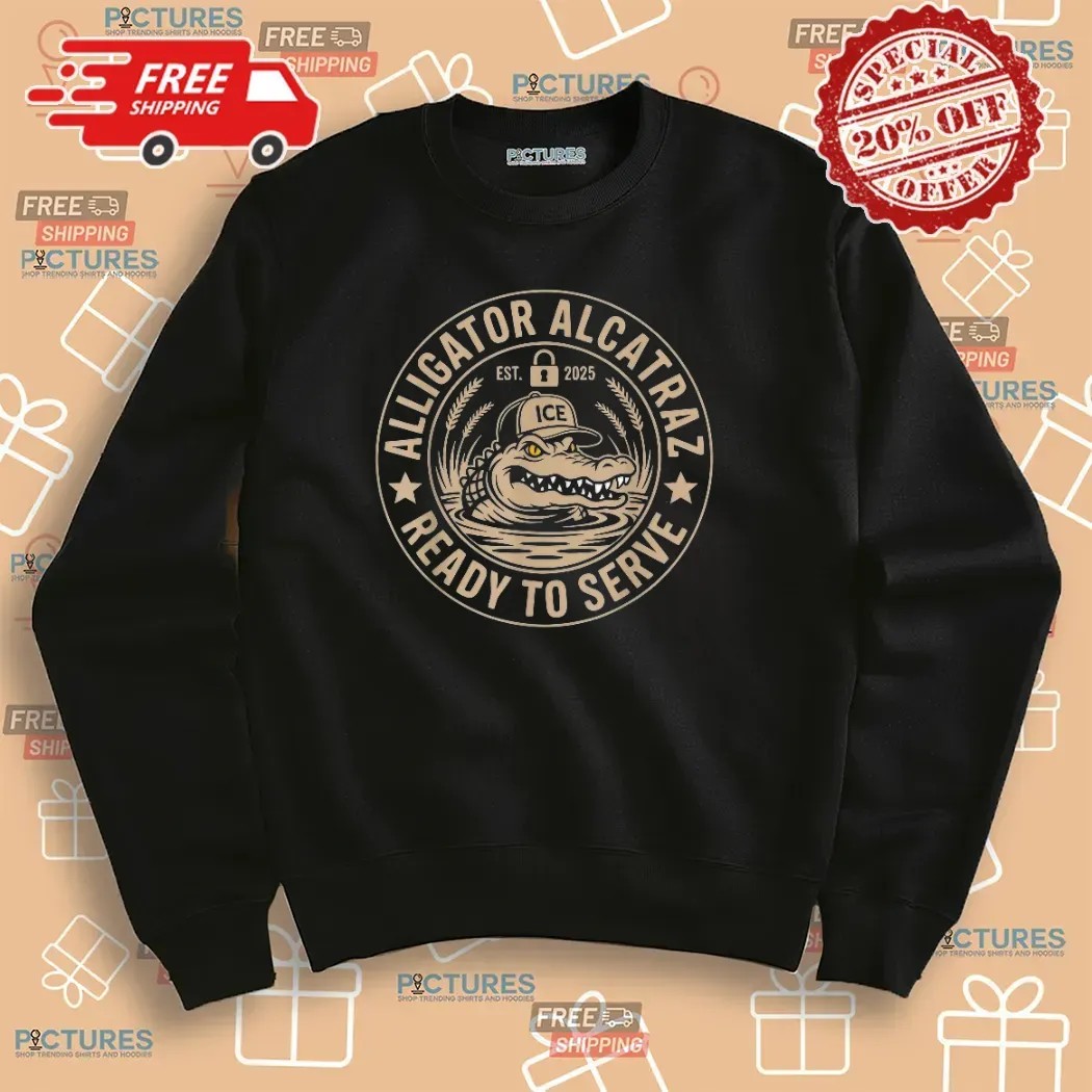 Alligator Alcatraz Ready To Serve Prison Guard Ice T Shirt ...