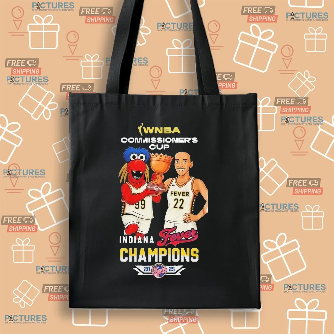 Caitlin Clark And Freddy Fever Indiana Fever WNBA Commissioner's Cup ...