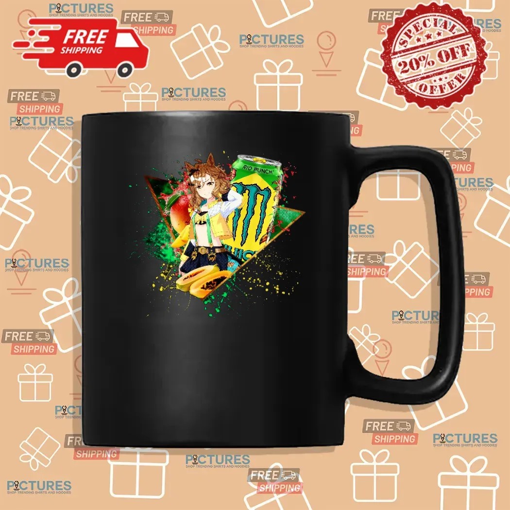 Jungle Pocket Uma Musume Pretty Derby Monster Energy Rio Punch T Shirt ...