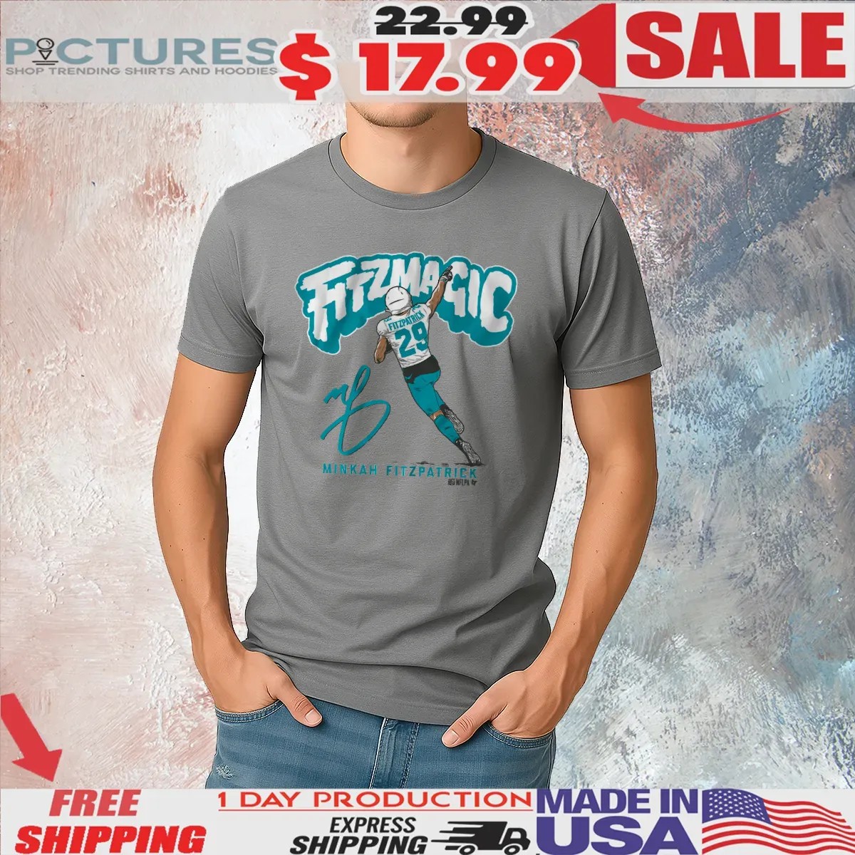 Minkah FItzpatrick Miami Fitzmagic Signature T Shirt • Picturestees ...