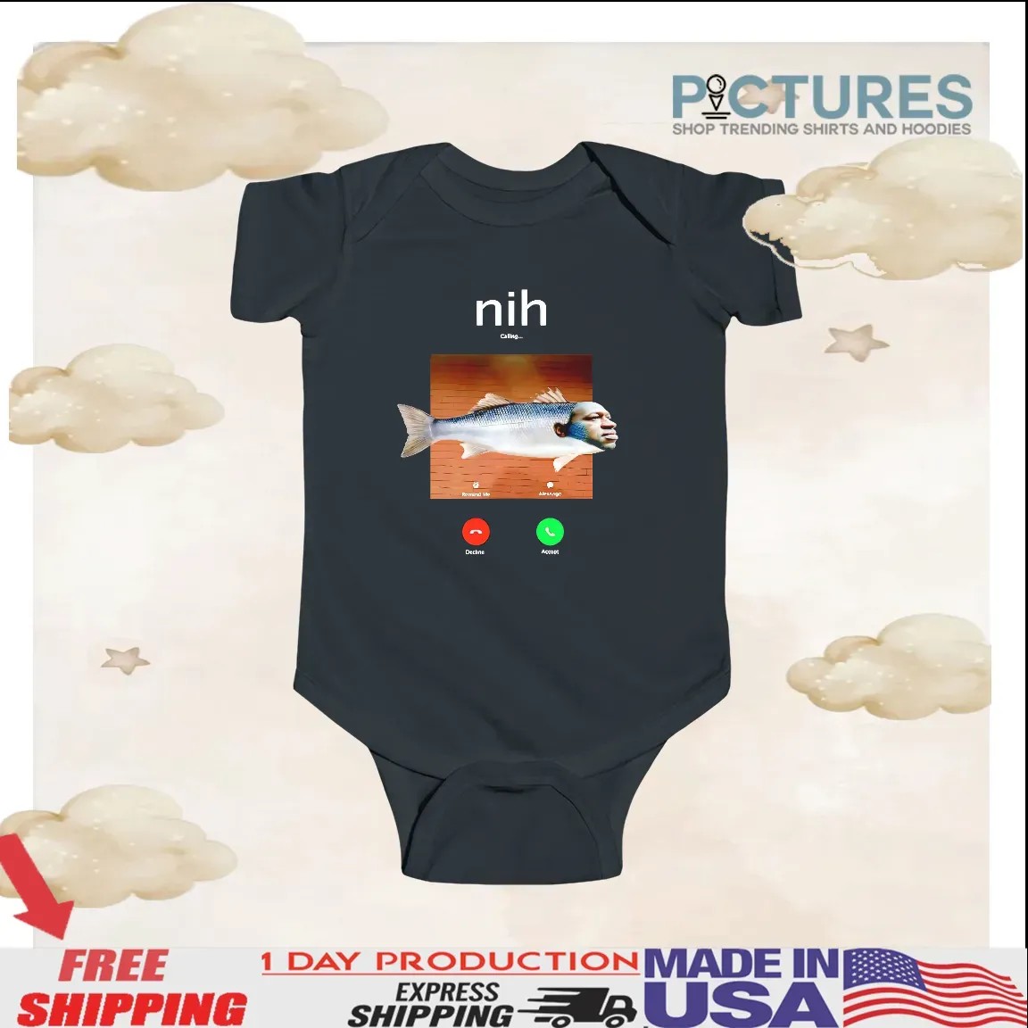 Nih George Floyd Fish Calling Screen Meme T Shirt • Picturestees ...