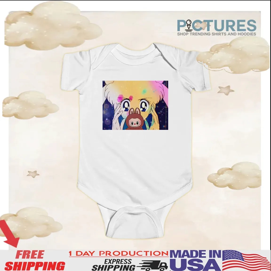 Sailor Moon Labubu T Shirt • Picturestees Clothing LLC