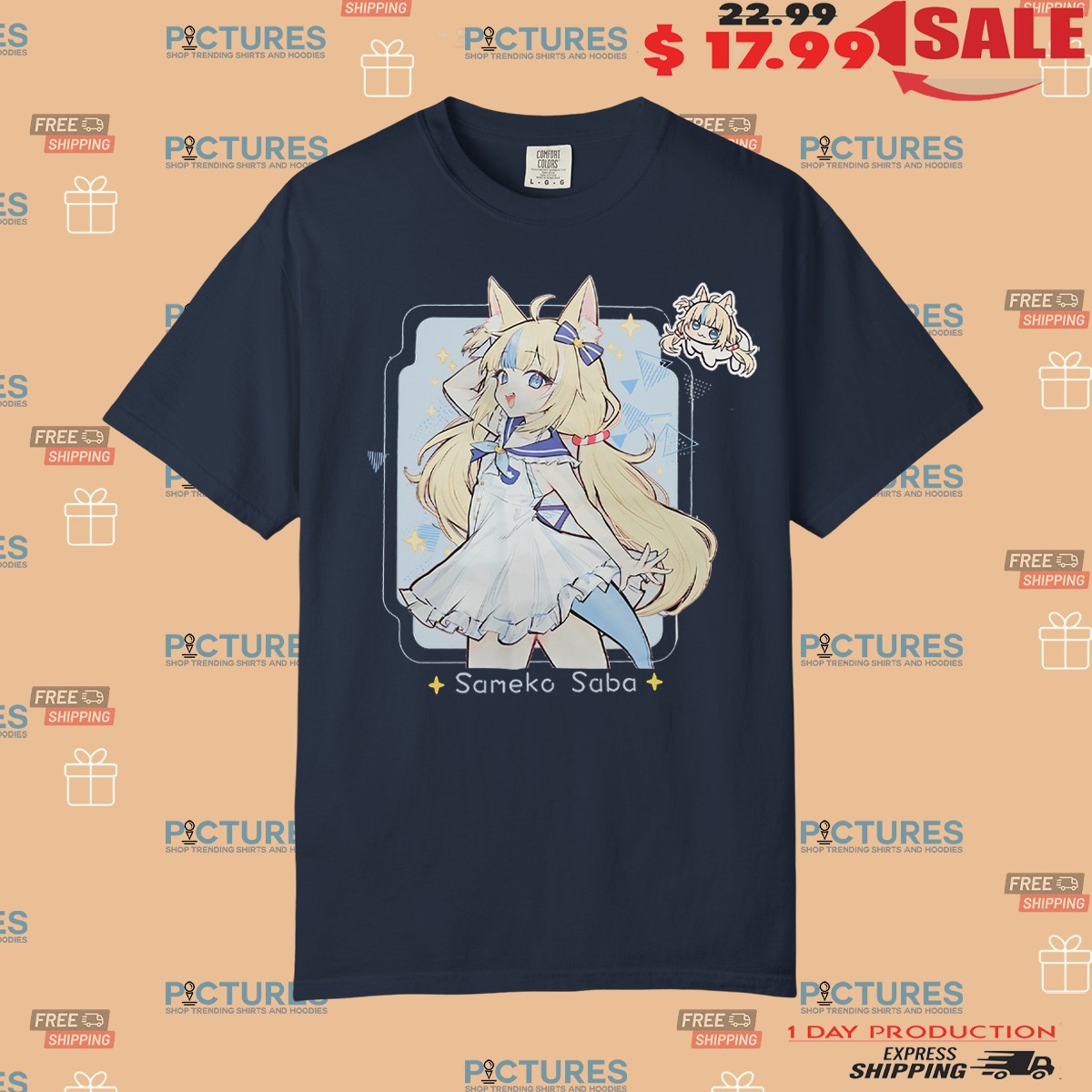 Sameko Saba Pepah Boat VTuber T Shirt • Picturestees Clothing LLC